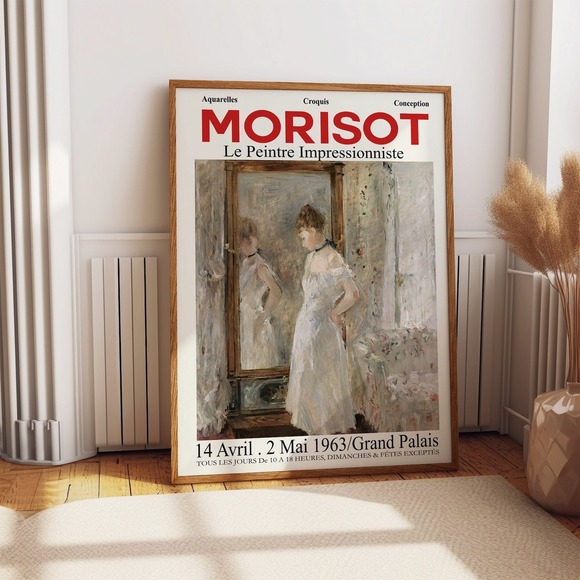Poster126 | Art | Berthe Morisot Art Exhibition Poster Mid Century ...